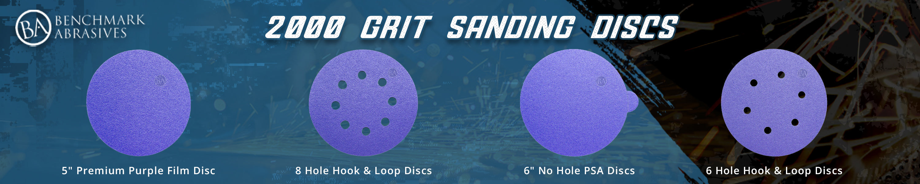 2000 Grit Sanding Discs | Benchmark Abrasives
