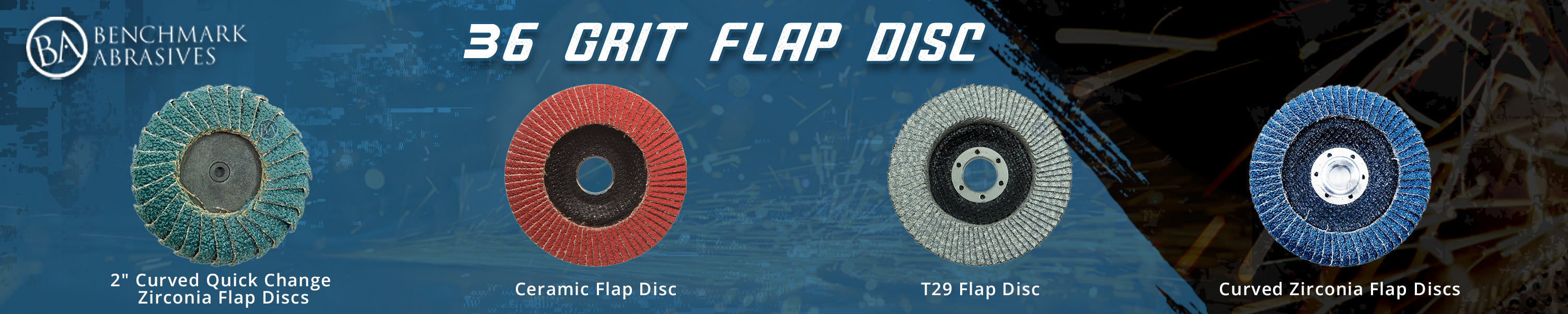 36 Grit Flap Discs - Heavy Stock Removal & Surface Preparation ...