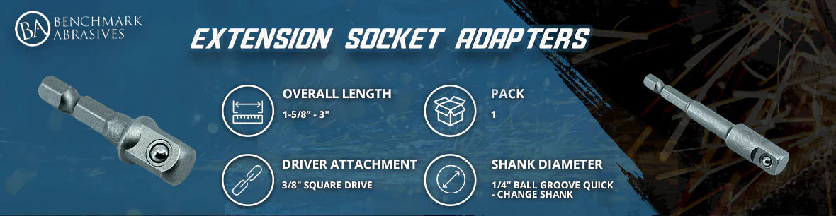 Extension Socket Adapters | Benchmark Abrasives