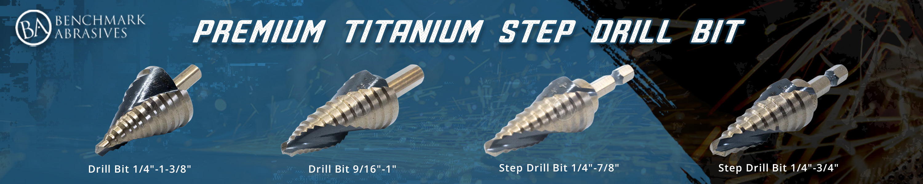 Premium Titanium Step Drill Bits | Power & Precision