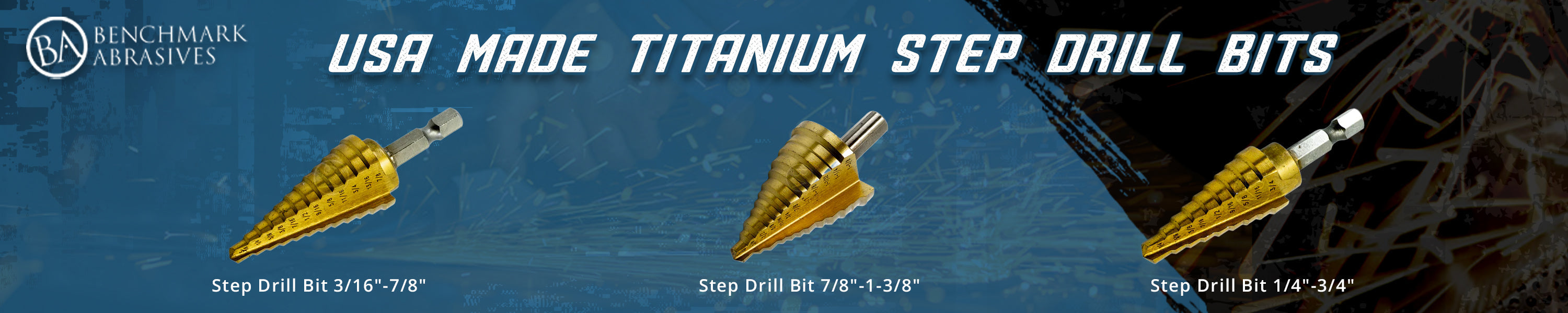 USA Made Titanium Step Drill Bits | Built to Last