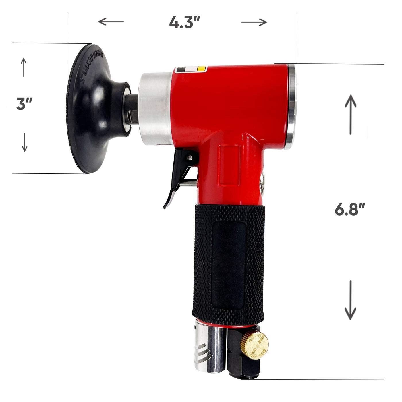 Right Angle Pneumatic Quick Change Sander | Precise Work