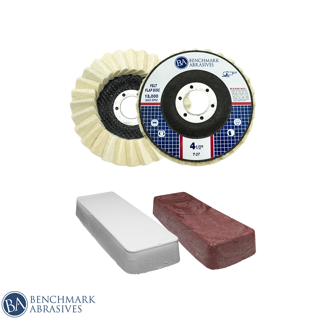 Precious Metals/Jewelry 2-Step Buffing Kit For Angle Grinder ...