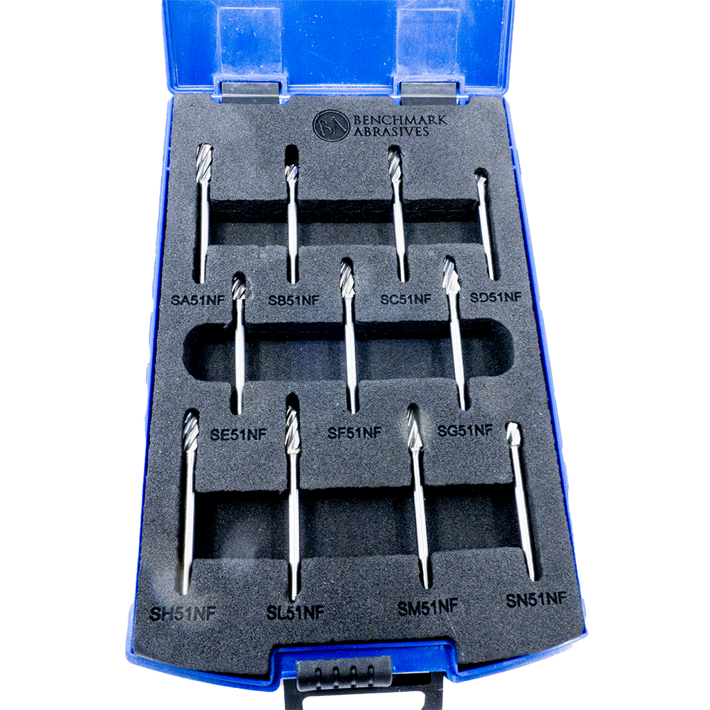 1/8" Shaft - 17 Piece Double Cut Carbide Rotary Burr Master Set ...