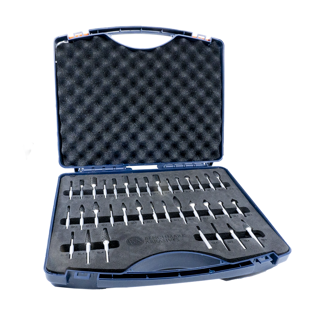 1/4" Shaft - 35 Piece Double Cut Burr Master Set | Free Shipping