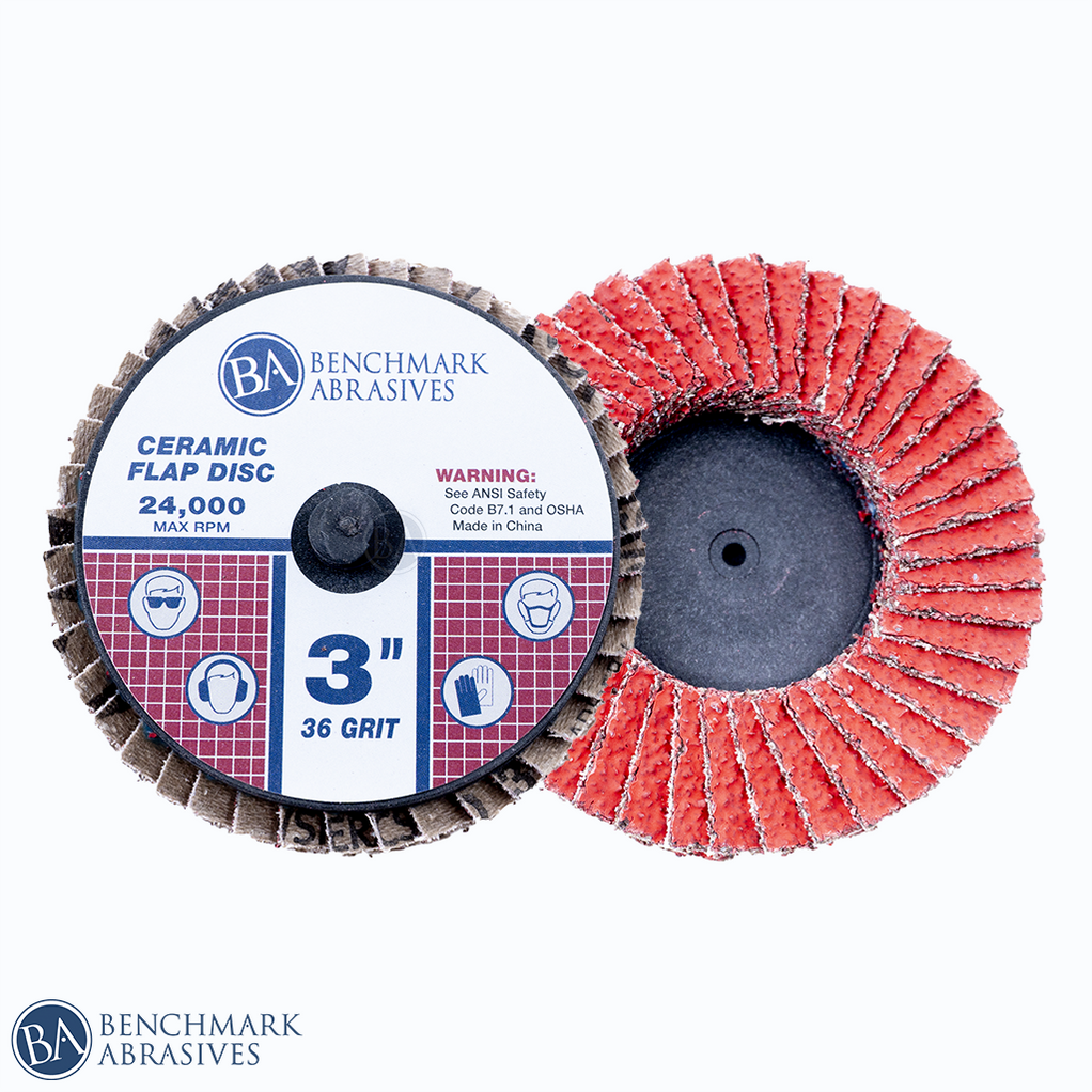 3" Mini Flap Disc Ceramic Quick Change Discs — Benchmark Abrasives