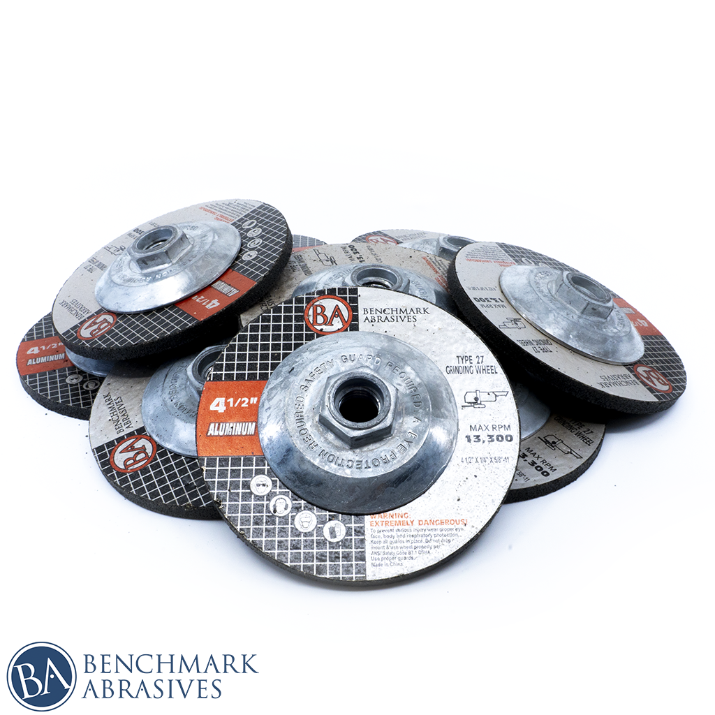 4-1/2" x 1/4" x 5/8-11" T27 Hub Depressed Center Grinding Wheel For ...