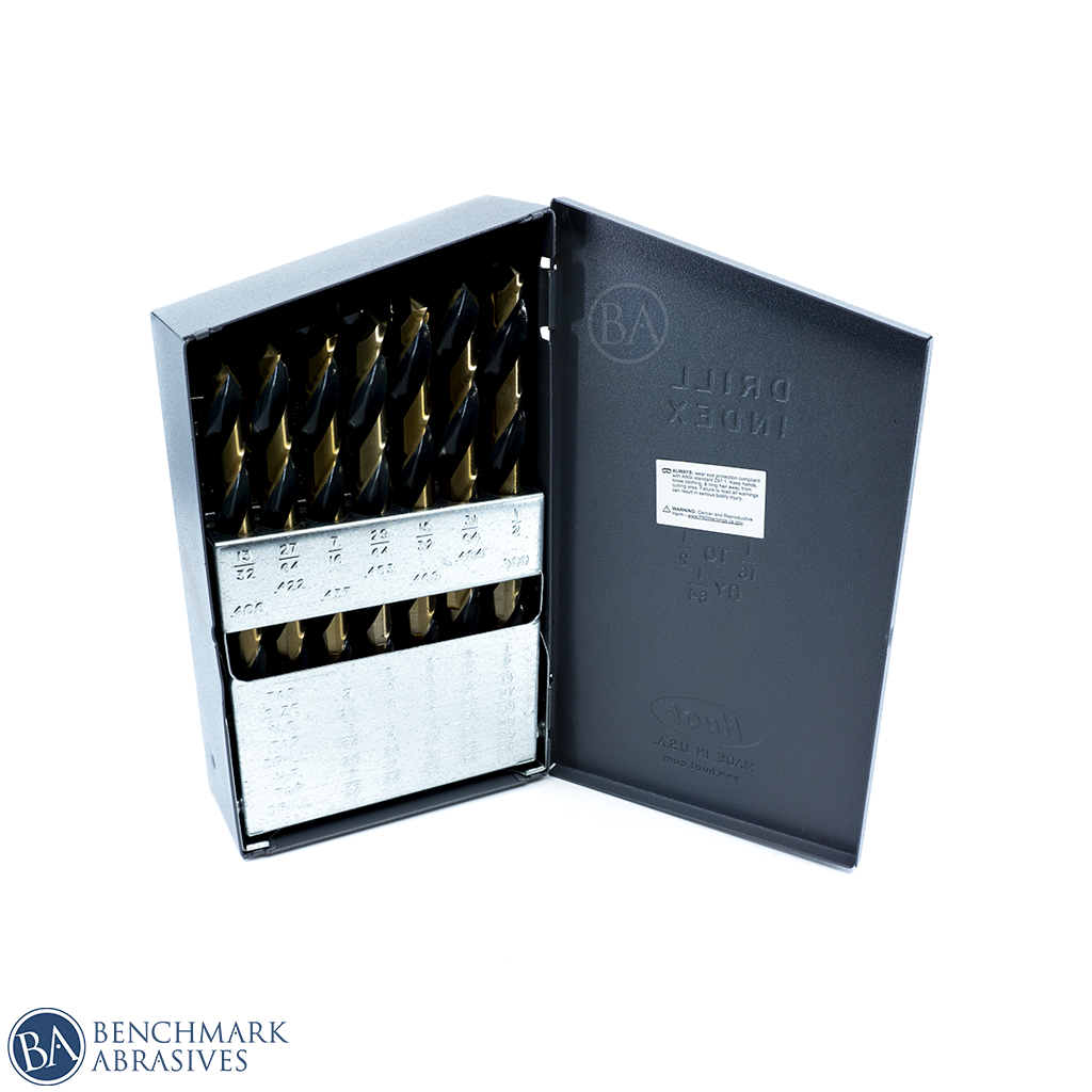 USA Made Black & Gold Drill Bit Set - 29 Piece | Free Shipping