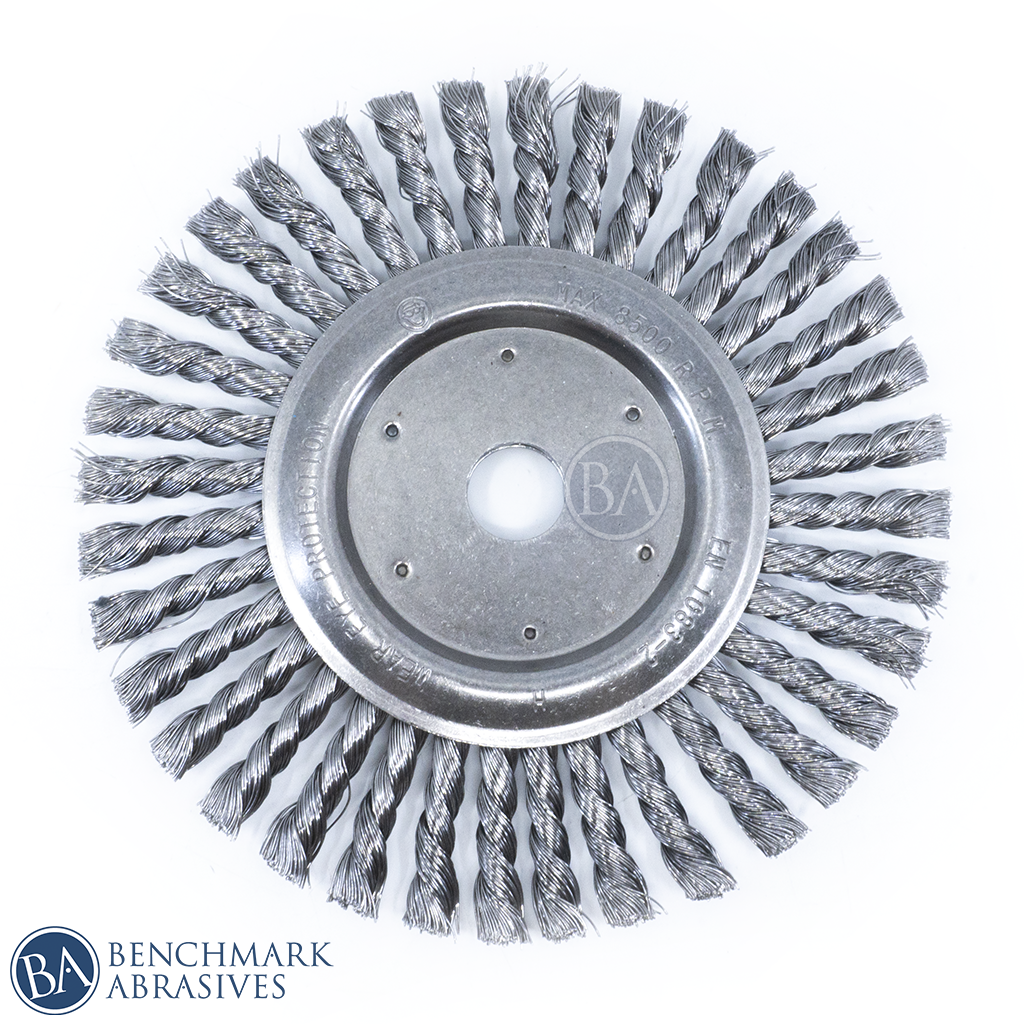 8" Expansion Joint & Crack Cleaning Wire Wheel — Benchmark Abrasives