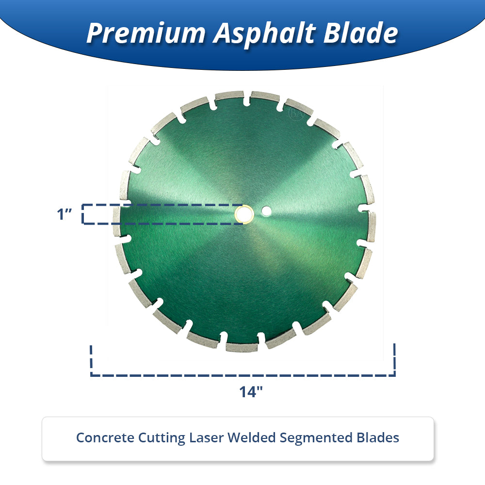 14" Asphalt Green Concrete Diamond Saw Blade | Cutting Disc For ...