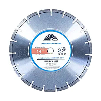 14" Laser Welded Segmented Diamond Blade with Steel Core - Benchmark ...