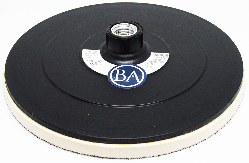 7" X 5/8"-11 Padded Hook & Loop Backing Pad with Thread For Sanding ...