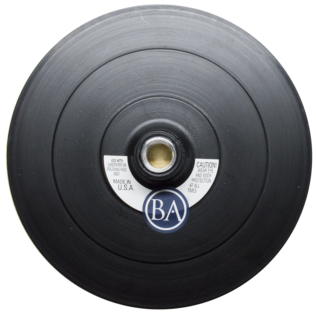 7" X 5/8"-11 Padded Hook & Loop Backing Pad with Thread For Sanding ...