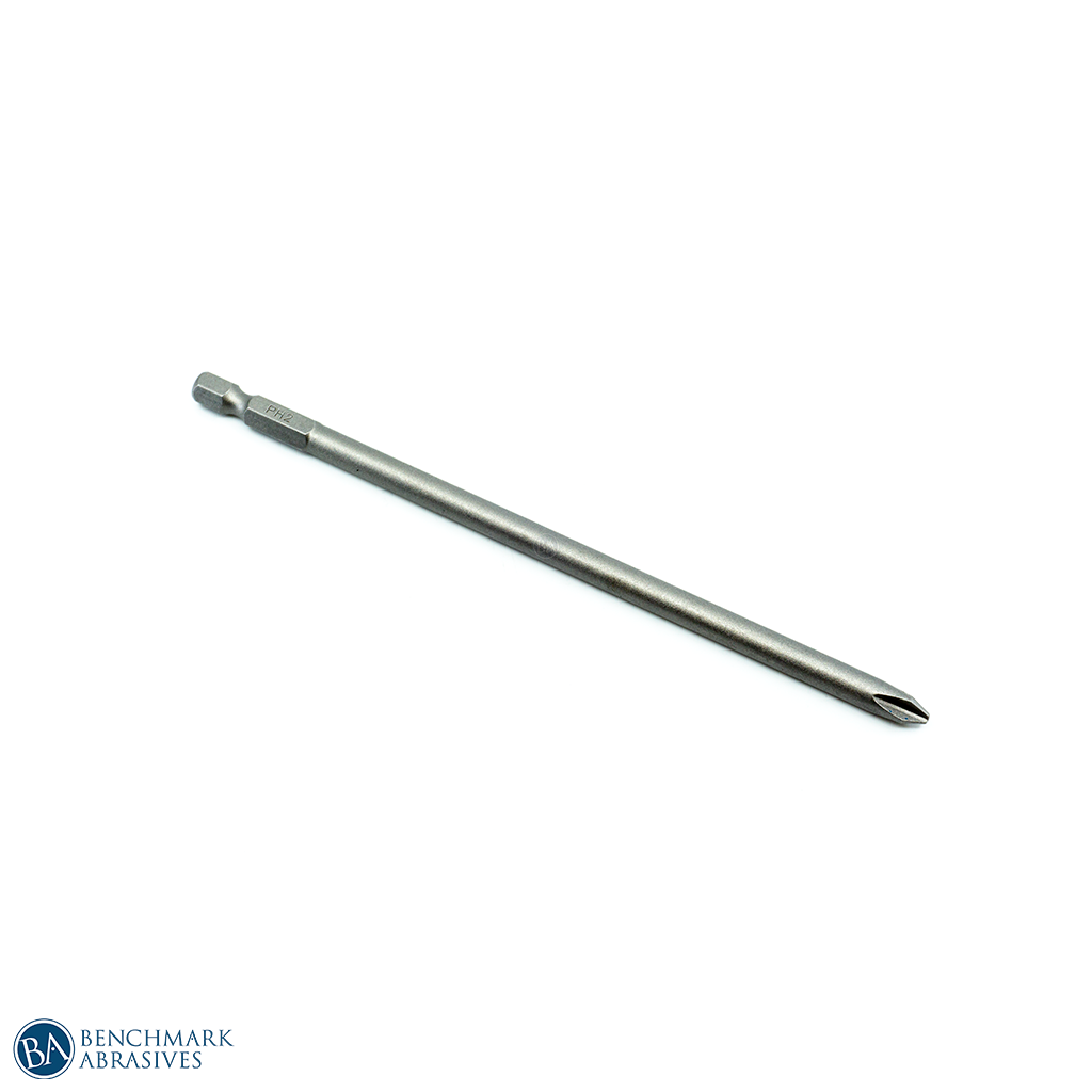 #2 x 6" Phillips Power Bit 1/4" hex - 10 Pack | Free Shipping
