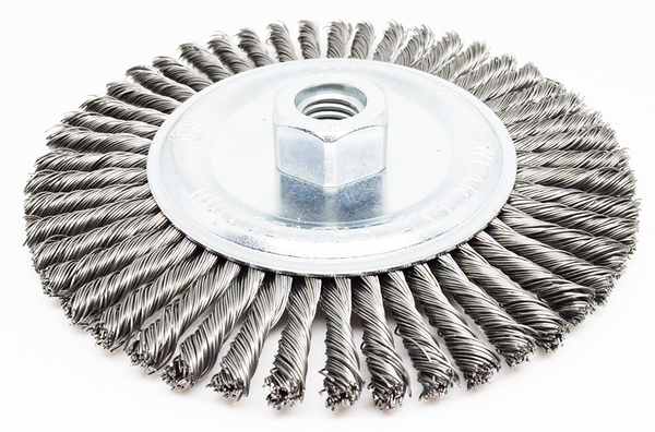 6" Carbon Steel Stringer Bead Knot Wire Wheel For Cleaning Rust ...