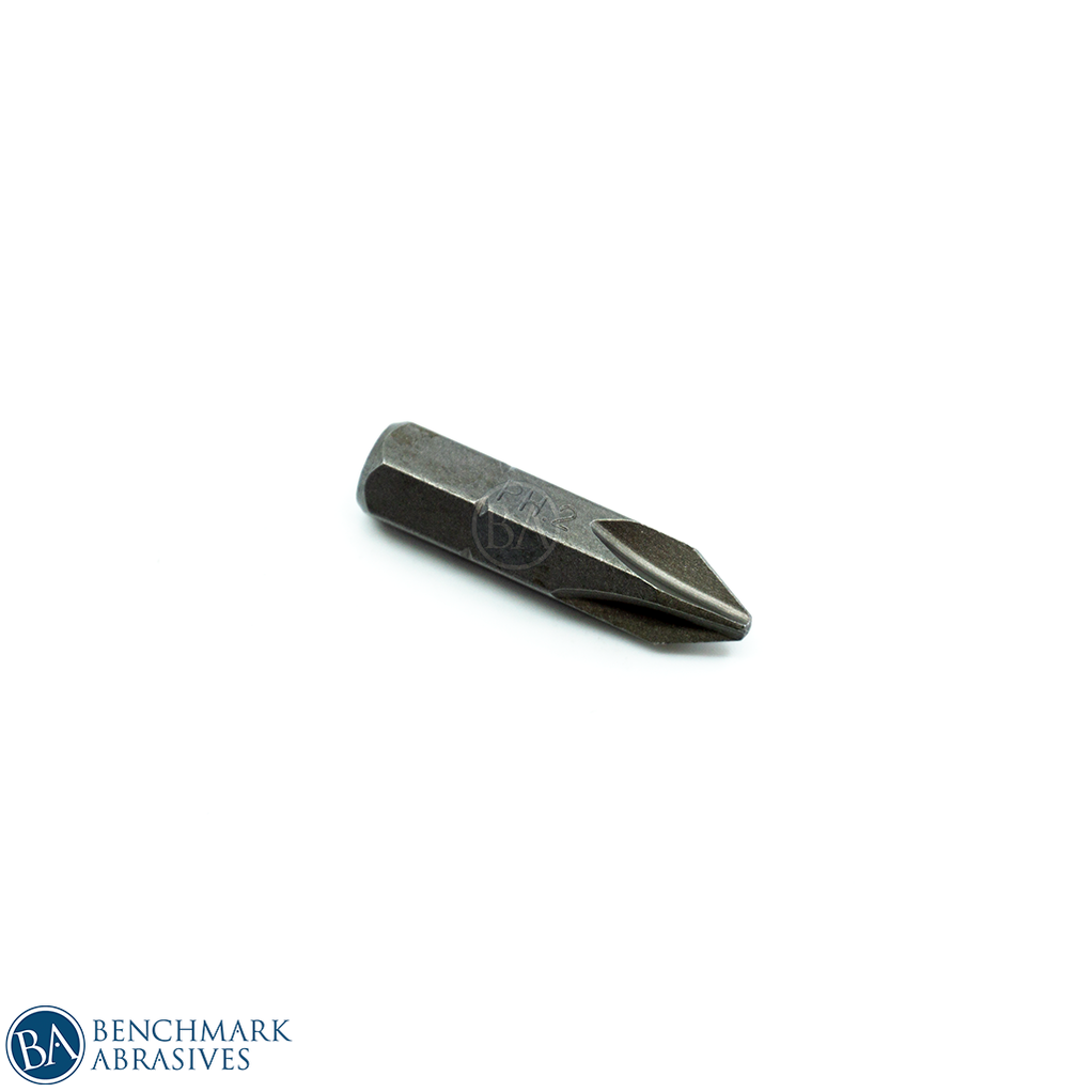 #2 X 1-/2" Phillips Impact Bit 1/4" Hex | Insert Bit | 10 Pack — Benchmark Abrasives
