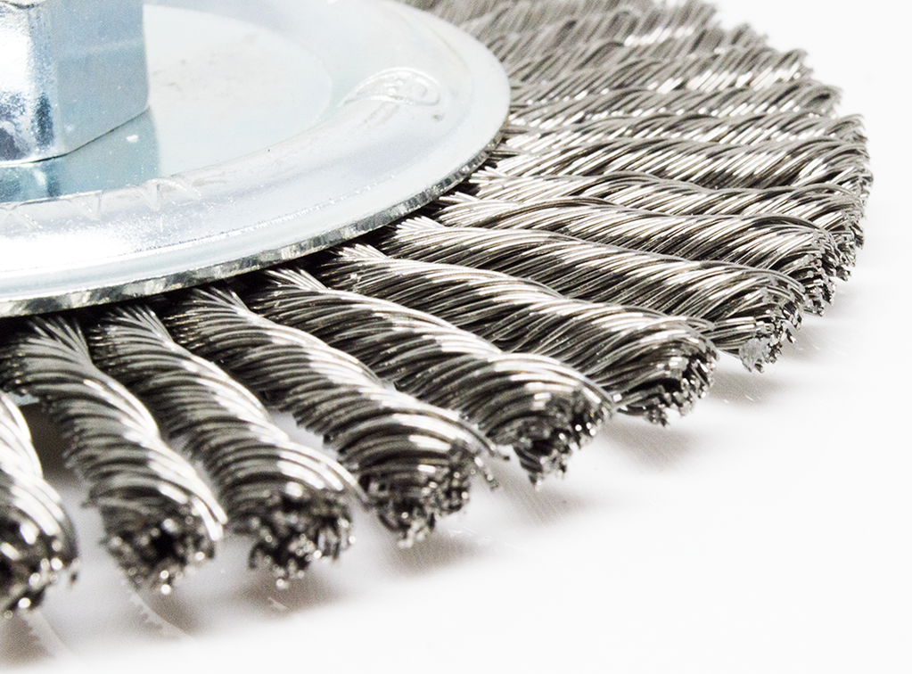6" Stainless Steel Stringer Bead Knot Wire Wheel Brush For Cleaning ...