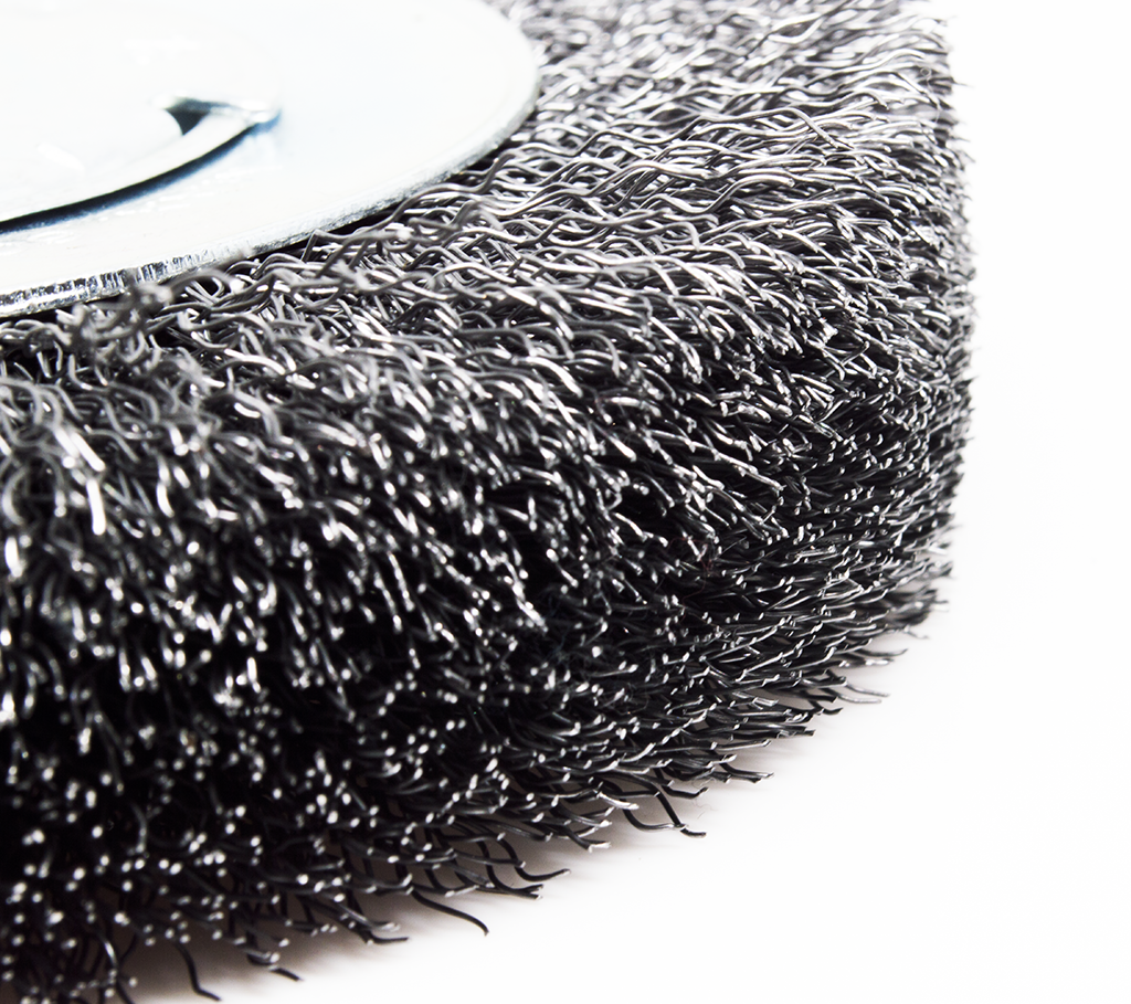 6" X 5/8" Carbon Steel Wire Bench Grinder Wire Wheel | Wire Brushes ...