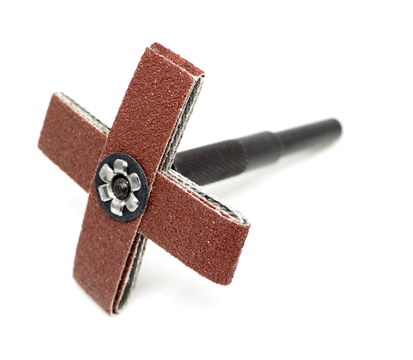 8/32 inch Cross Pad Mandrel For 8/32" Eyelet - Benchmark Abrasives