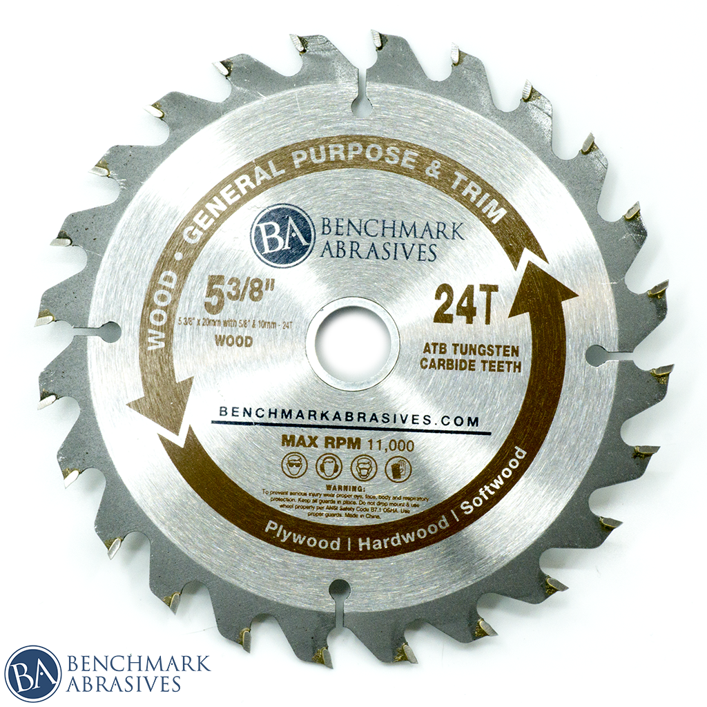 Tungsten Carbide Tipped (TCT) Blades for Wood - Benchmark Abrasives