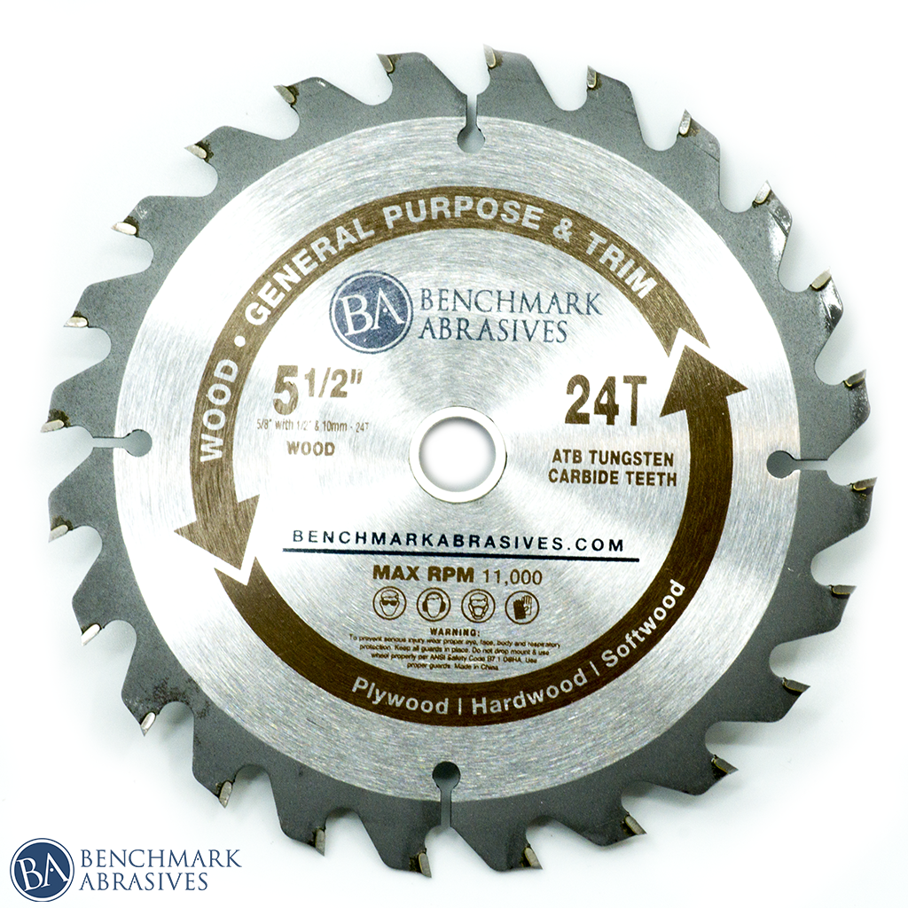 5-1/2" 24 Tooth TCT Saw Blade For General Purpose Cutting & Trimming ...