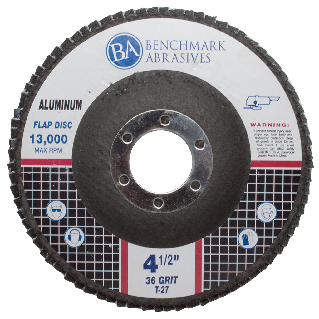 4-1/2" T27 Flap Disc for Aluminum | Benchmark Abrasives