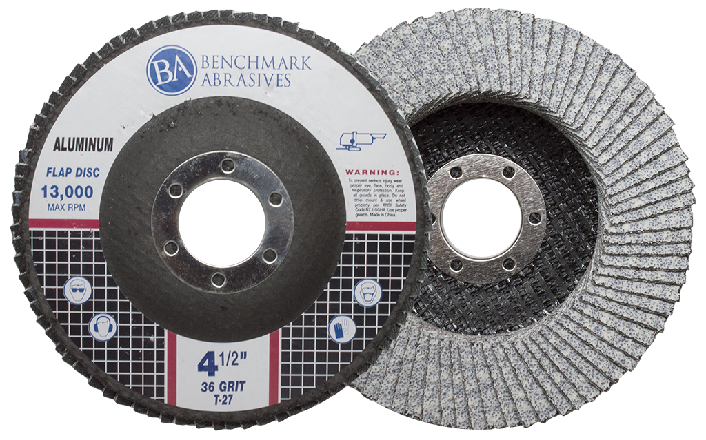 4-1/2" T27 Flap Disc for Aluminum | Benchmark Abrasives