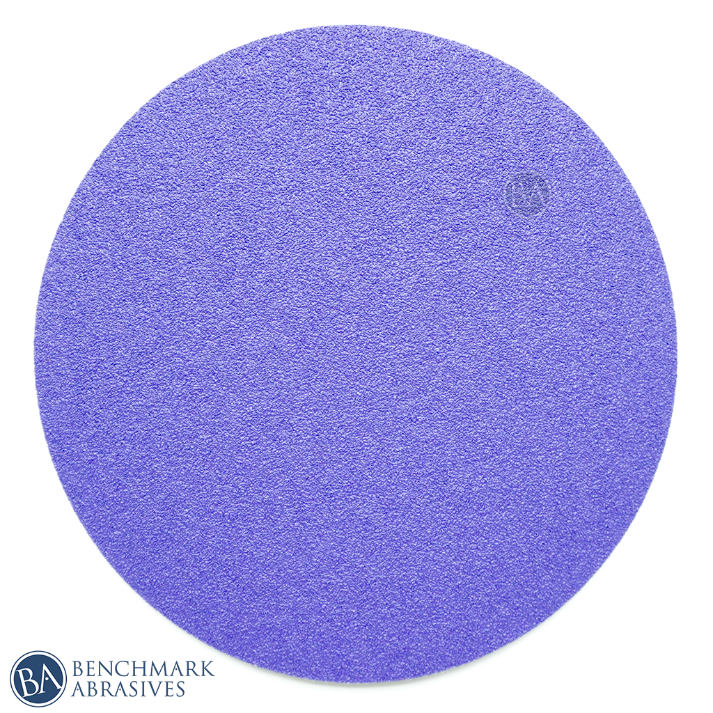 6" Purple Film No Hole Hook & Loop Discs | Clean Finish