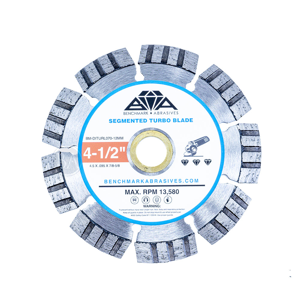 4.5" Segmented Turbo Diamond Blade with Steel Core | Free Shipping