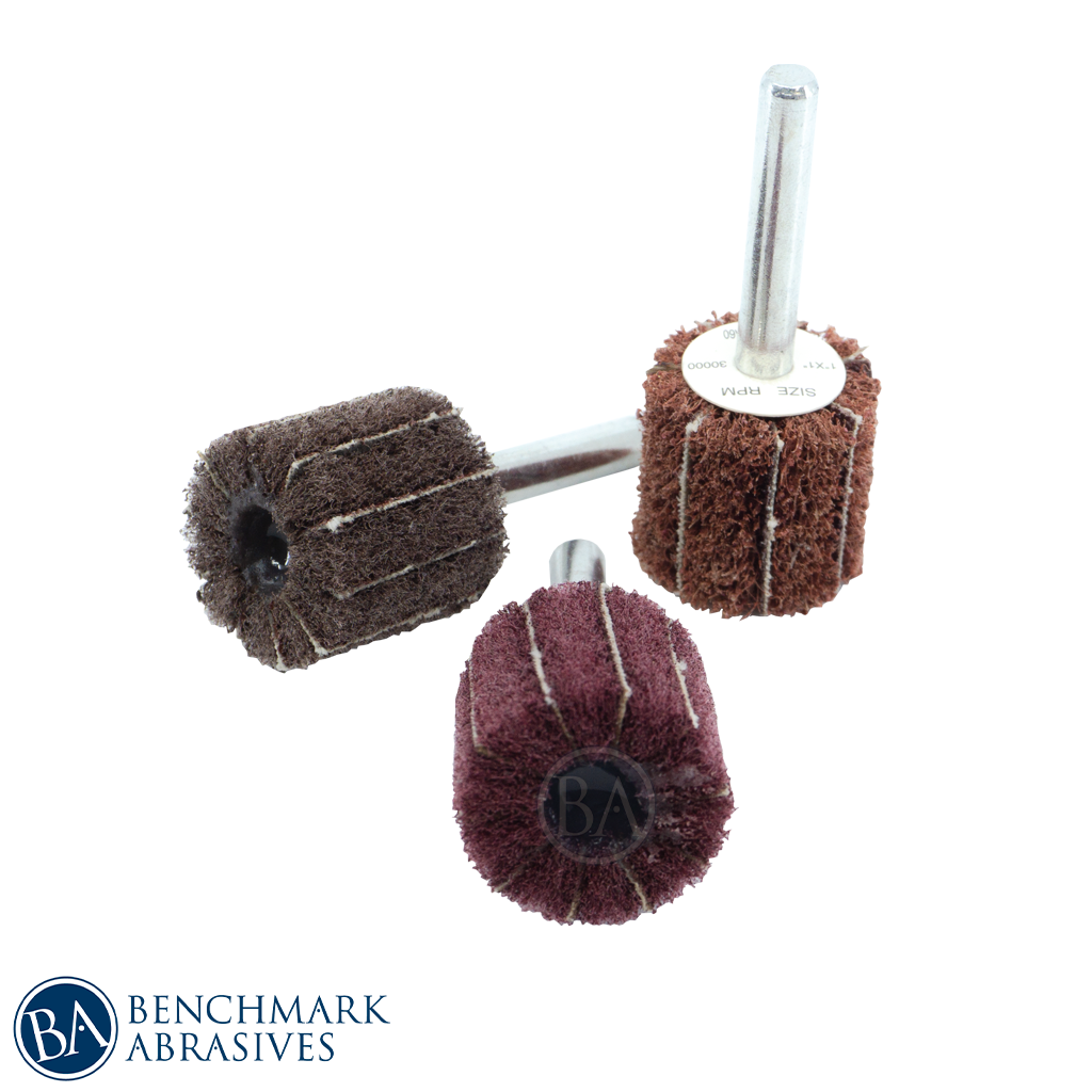 1" x 1" (1/4" shaft) Interleaf Flap Wheel - 10 pack | Free Shipping