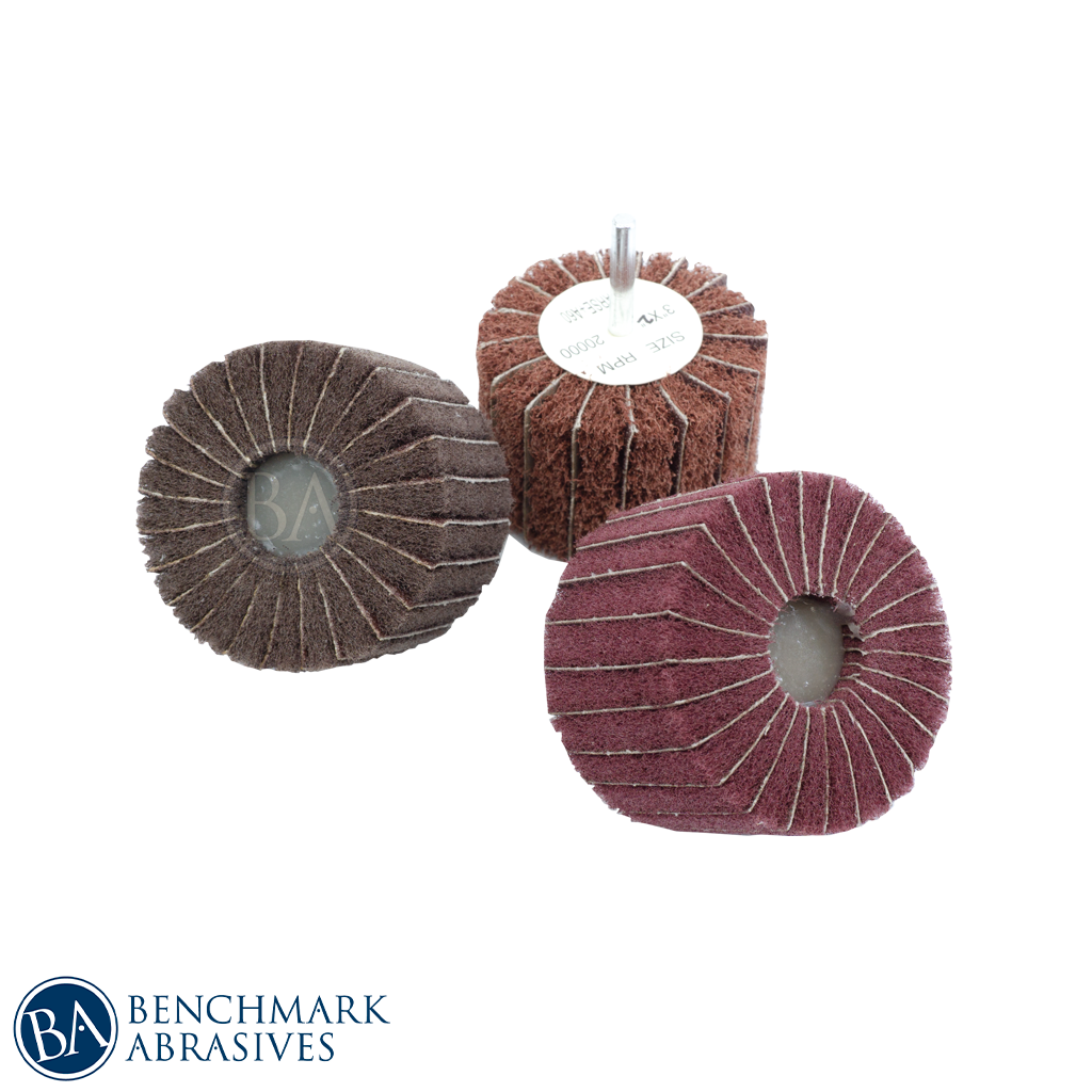 3" x 2" (1/4" shaft) Interleaf Flap Wheel - 10 pack | Free Shipping