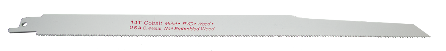 12" x .050" x 14T Bi-Metal Reciprocating Blade - 10 Pack | Free Shipping