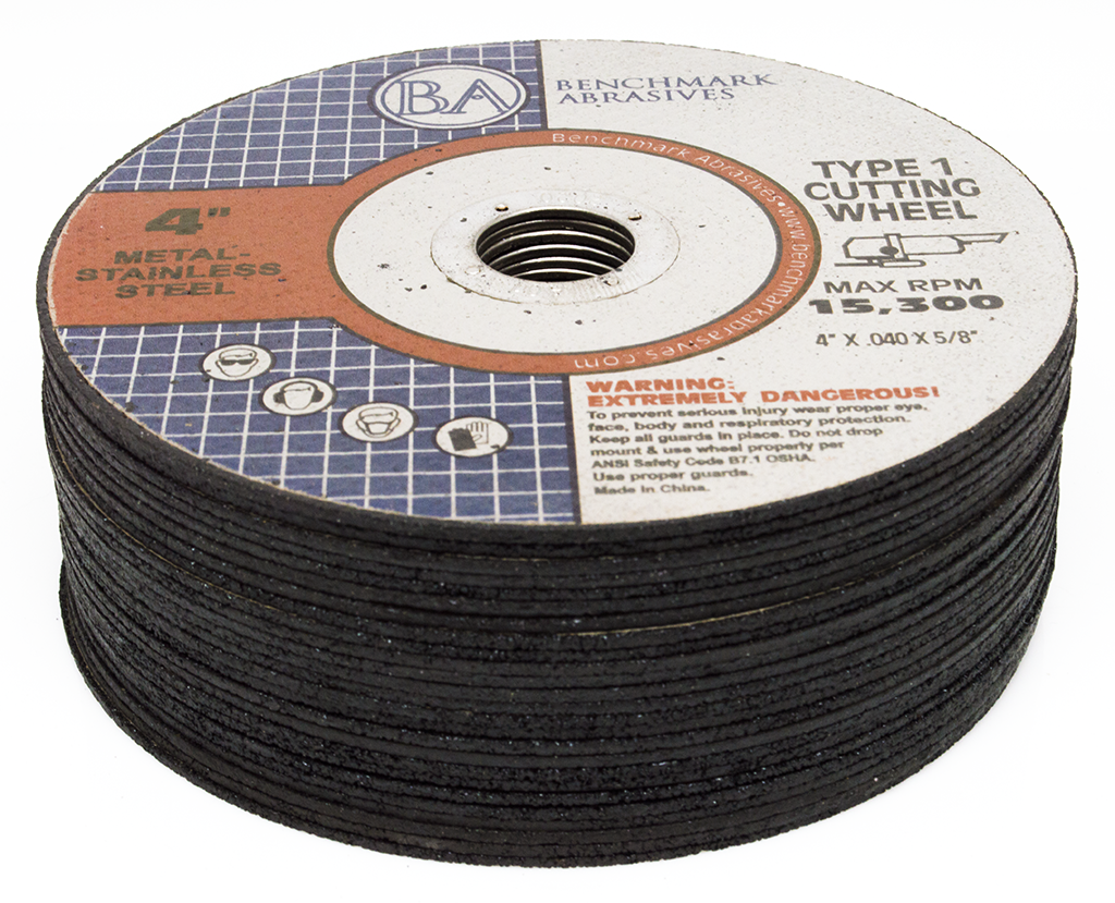 4" X .04" X 5/8" T1 Premium Thin Metal Cut-off Wheel - 25 Pack ...