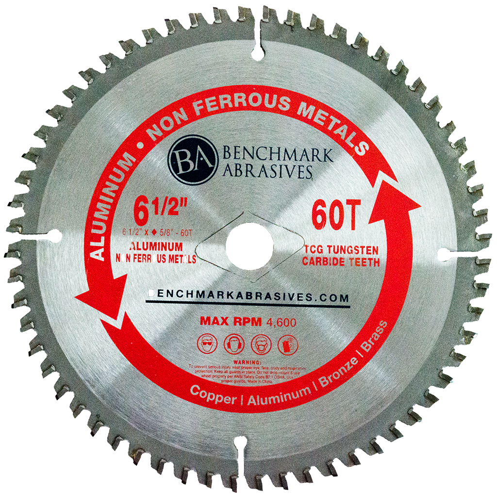6-1/2" 60 Tooth TCT Saw Blade for Aluminum | Free Shipping