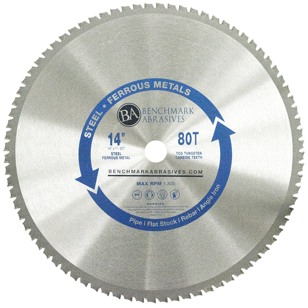 14" 80 Tooth TCT Saw Blade for Steel/Metal | Free Shipping